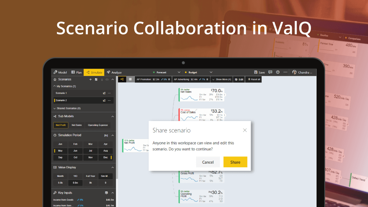 Scenario Collaboration - ValQ 1.7 | Try ValQ for free today